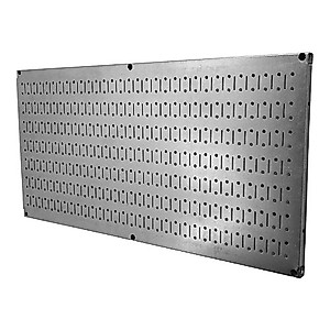 Wall Control Pegboard 16in x 32in Horizontal Galvanized Metal Pegboard Tool Board Panel