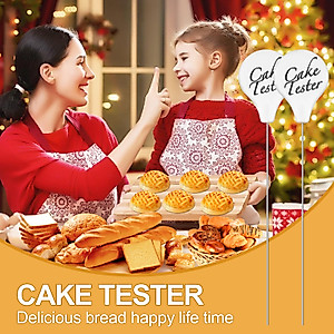 Cake Tester, 2 Packs Cake Tester for Baking Doneness, Stainless Steel Cake Tester Stick, Cake Testers for Baking, Kitchen Auxiliary Baking Tools. 7.5 IN DSOCVJW.