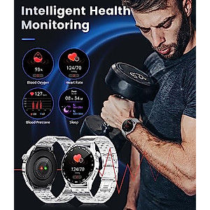LIGE Smart Watch 2023 Bluetooth Call & Text Receive/Dial Smartwatch for Android iOS Phones with 1.39" HD Screen, Fitness Activity Tracker Heart Rate Sleep Monitor Pedometer Waterproof for Men Women