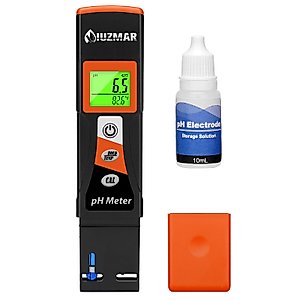 UIUZMAR Digital pH Meter for Water Accurate pH Tester with Plus Temperature Reading Outstanding Stable pH Reader for Checking Aquarium Water Hydroponic Nutrients Hot Tub Swimming Pool