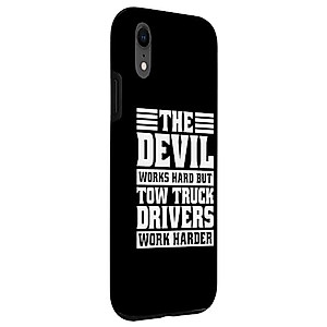 iPhone XR Tow Truck Operator Towing Thin Yellow - Tow Truck Driver Case