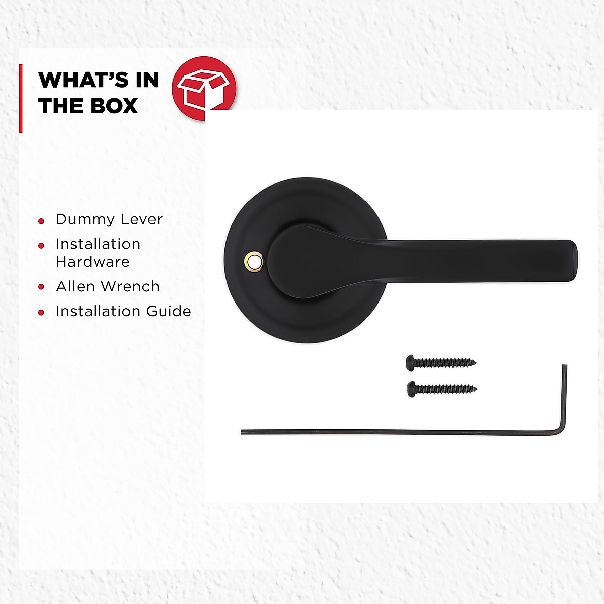 Kwikset Henley Interior Privacy Door Handle with Lock, Door Lever For Bathroom and Bedroom, Matte Black Reversible Keyless Turn Lock, with Microban Protection