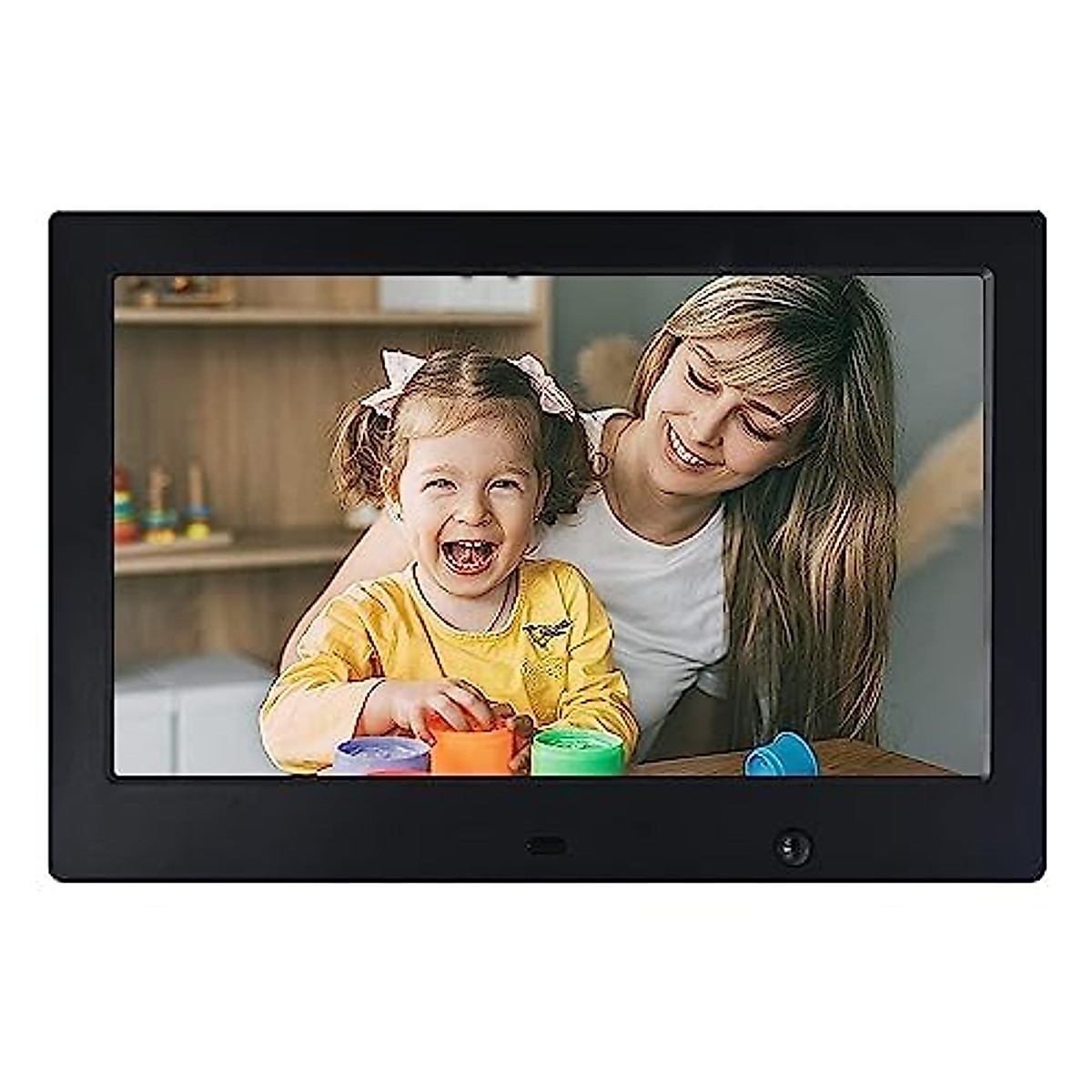 FOTOMOON Digital Picture Frame 10 Inch 1280 * 800 IPS HD Display via USB or SD Card, 16 GB Electronic Picture Frame, Gift for Family and Friends, Controlled by The Remote (Black)