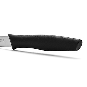 ARCOS Kitchen Knife 6 Inch Nitrum Stainless Steel. 160 mm Blade. Professional Utilty Knife.Professional Kitchen Knife. Ergonomic Polyoxymethylene POM Handle. Series Kyoto. Color Black