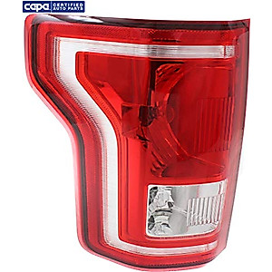 Evan Fischer Driver Side Tail Light Assembly Compatible with 2015 2016 2017 Ford F-150 With Bulb CAPA