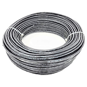 Micro Connectors 250 Feet Cat6 Solid (F/UTP) Outdoor Bulk Ethernet 23AWG Cable (Black) (TR4-560BOU-250)