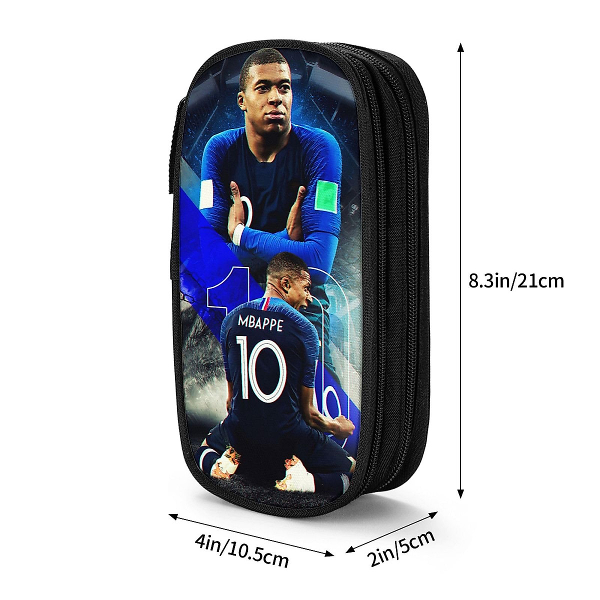 Luja Dling #7 Mbappe #10 Big Capacity Pencil Pen Case For Office College Large Storage High Capacity Bag Pouch Holder Box Makeup Bag