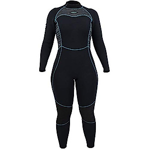 AKONA Womens 7mm Cold Water Full Suit. Quantum Strech Neoprene. Designed to Keep You Warm in The Cold Water for Scuba, Snorkeling, Paddle Boarding, Kayaking, Surfing - 9