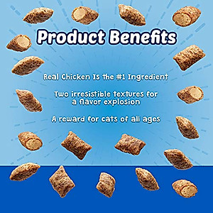Blue Buffalo Bursts Crunchy Cat Treats, Chicken 12-oz Tub