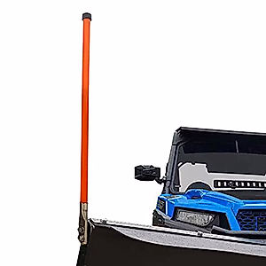 SEASAIL Bold 28'' Snow Plow Blade Marker Guide Kit High Visibility Orange with Stainless Steel Joint Compatible with Most Snow Plow Not Easy to Break and Rust Low Temperature Resistance