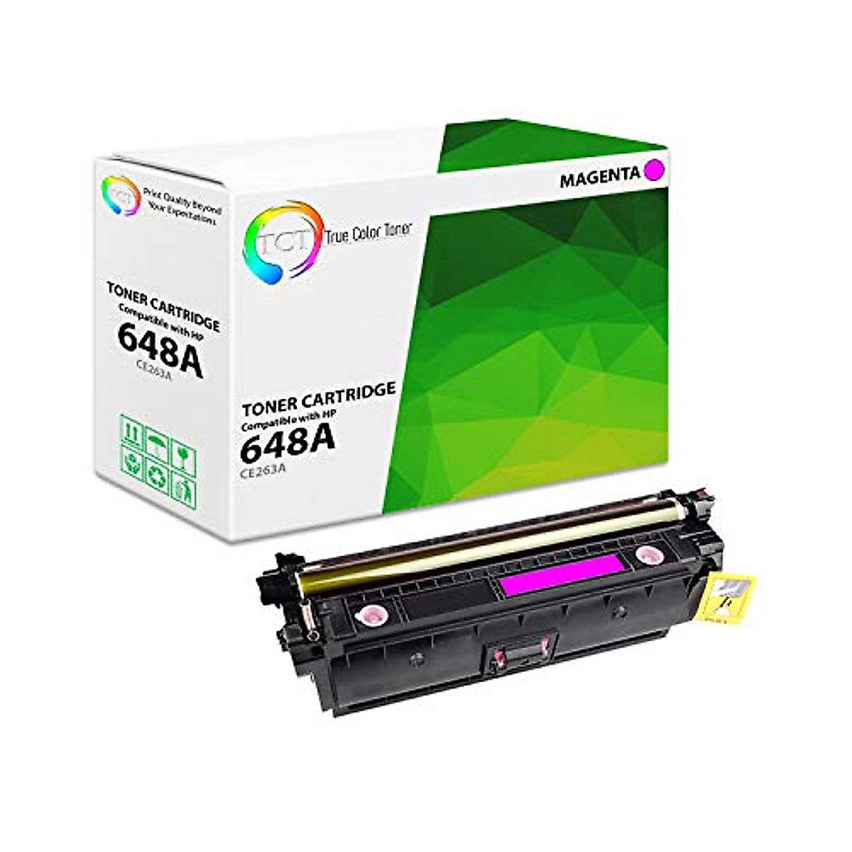 TCT Premium Compatible Toner Cartridge Replacement for HP 647A 648A CE260A CE261A CE262A CE263A Works with HP Color Laserjet CP4520 CP4025 CP4525 Printers (Black, Cyan, Magenta, Yellow) - 4 Pack