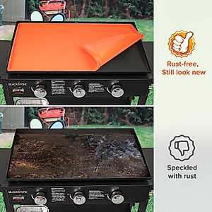 22 Inch Mat for Blackstone, 100% Food-Graded Silicone Griddle Cover with 2 Dishwashing Sponges