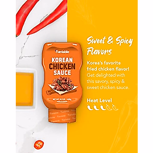 FUNTABLE KOREAN CHICKEN SAUCE - Sticky and Tangy Dipping Sauce for Authentic Korean Style Fried Chicken (14.1 OZ, Pack of 1)