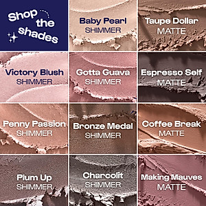 ALLEYOOP 11th Hour Cream Eye Shadow Sticks - Charcolit (Shimmer) - Award-winning Eyeshadow Stick - Smudge-Proof and Crease Proof for Over 11 Hours - Easy-To-Apply and Compact for Travel, 0.05 Oz