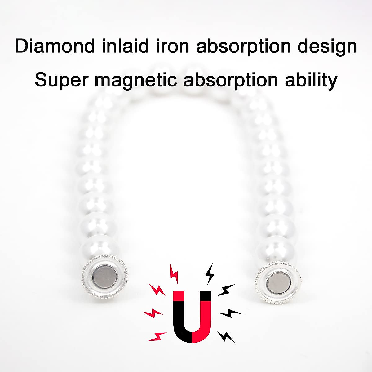 Canjuxk Magnetic Curtain Tiebacks, 4 Pack Pearl Drapery Tie Backs Weave Holder for Window Draperies Hold Curtains Drape Ties Backs Holdback, Bedroom Home Decor