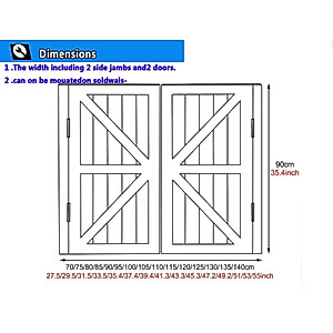 Natural Wood Saloon Swinging Doors,Cafe Saloon Doors Swinging,Auto Close Swinging barn Door Swinging Door,with Satin Chrome Hardware Double Doors,for Kitchen Bathroom Hallway Swinging Doors 11291