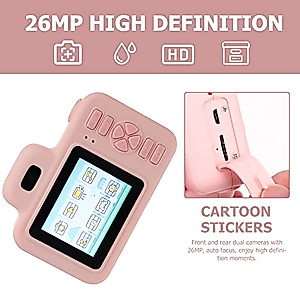 Mobestech Small Camera Toddler Camera Kids Camera Toddler Digital Camera 26mp 2 Inch Screen Small Digital Camera Girl Toddler Toys Toddler Camera