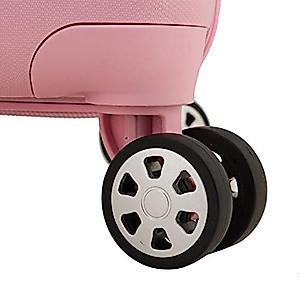 Traveler's Choice Pagosa Indestructible Hardshell Expandable Spinner Luggage, Pink, Check-in Only