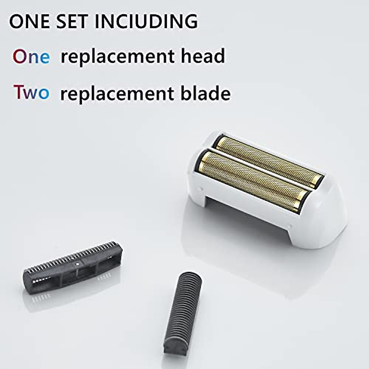 2 Pack Pro Shaver Replacement Foil and Cutters compatible with andis 17150(TS-1)/17155/17200 shaver ProFoil Lithium replacement" Golden