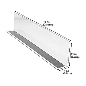 WHAMVOX 4pcs Shelf Divider Closet Shelf Separators Store Goods Separators Shelves Organizer Adjustable Shelves Book Dividers for Shelves Clear Shelf Clear Shelves L-Shaped Side Divider PVC