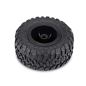 4PCS 1/16 RC Crawler Truck Rubber Tires, Big Grip Remote Control Off Roader Car Sipe Tire 7cm / 2.76inch Diameter