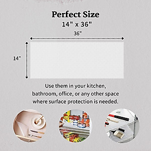4 Pack of Shelf Liner Measure 11.75” x 47” which Fits 12" x 48" Wire Shelf and Closet Transparent, Clear Matte Finish, Durable, Non-Adhesive and Unrolled Flat Shelf Liners