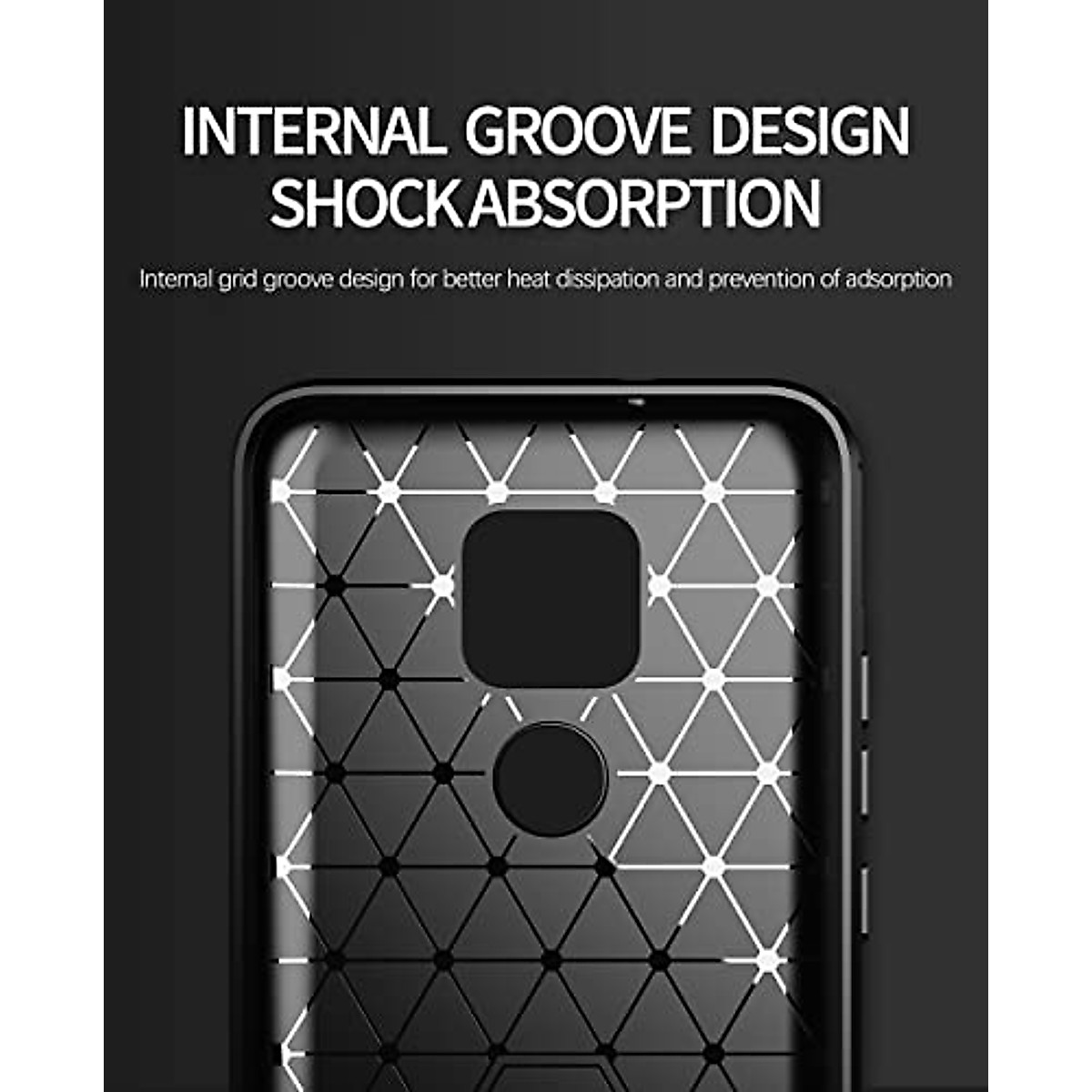 yuanming Compatible with Moto G Play 2021 Case,with HD Screen Protector,Shock-Absorption Flexible TPU Bumper Cove Soft Rubber Protective Case for Motorola Moto G Play 2021 (Black Brushed TPU)
