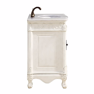 Benton Collection 27" Hayman Antique White Classic Style Old Fashioned Bathroom Vanity BC-2917W-AW-27