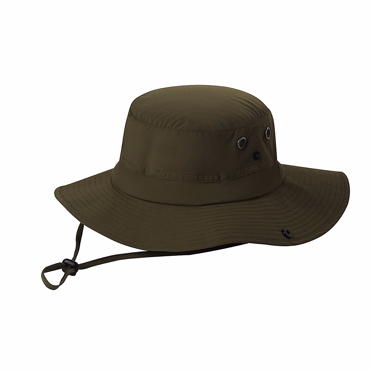 KANUT SPORTS Denali Boonie Sun Hat with Wide Brim Foldable for Fishing Hiking,Hunting, Golf Summer Hat for Men and Women(Olive Green,Large)