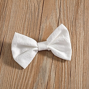 Cudilica Toddler Baby Girls Summer Dress Sleeveless Ruffle Solid Cotton Linen Button Princess Dresses Headband Infant Set (White, 6-12 Months)