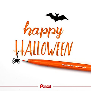 Pentel Brush Sign Pen 12-piece wallet - Original Colours - YSES15C/12-M