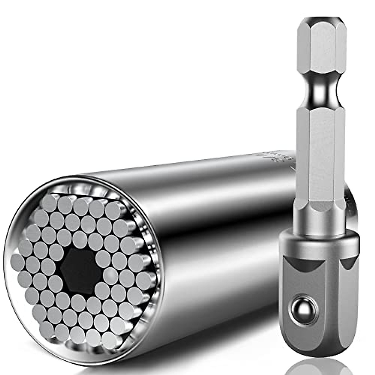 Super Universal Socket Tools for Men, Christmas Gifts Stocking Stuffers for Men, Professional 7mm-19mm Tool Sets with Power Drill Adapter, Cool Gadgets for Men,Dad,Husband, Boyfriend,Handyman