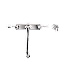 Moen 87403 Bexley Chrome 2Handle Lever Kitchen Faucet with Sprayer