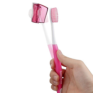 Linkidea Travel Toothbrush Head Covers with Suction Cup Portable Wall Mount Toothbrush Holder, Toothbrush Cap Case Box Convenient for Travel, Outdoor (3PCS)