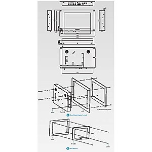 LILLIPUT 10.1" TK1010-NP/C/T-B 10.1" HDMI Open Frame Monitor -resisitive Touch