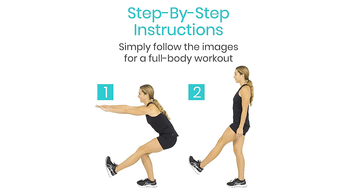 Vive Bodyweight Exercise Poster - Workout Poster for Home Gym Decor ...