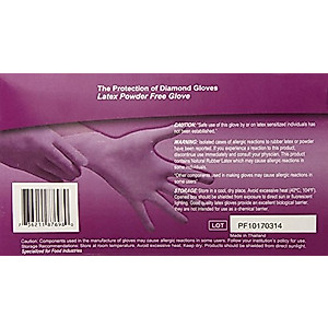 Diamond Gloves Advance Powder-Free Latex Industrial Gloves, Large, 100 Count, Natural (B008N17V32)