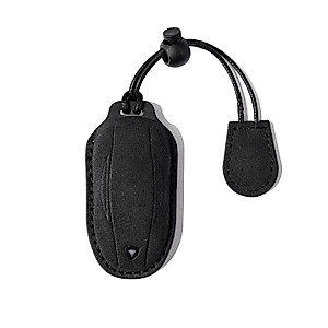 CROWEIPT for Tesla Model X Key Fob Cover Holder Keychain Case Suede Leather for Tesla Model X Smart Remote Accessories
