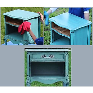 All Natural Furniture Finishing Waxes. Beautifys & Protects Painted & Unfinished Wood 4oz Charcoal Black