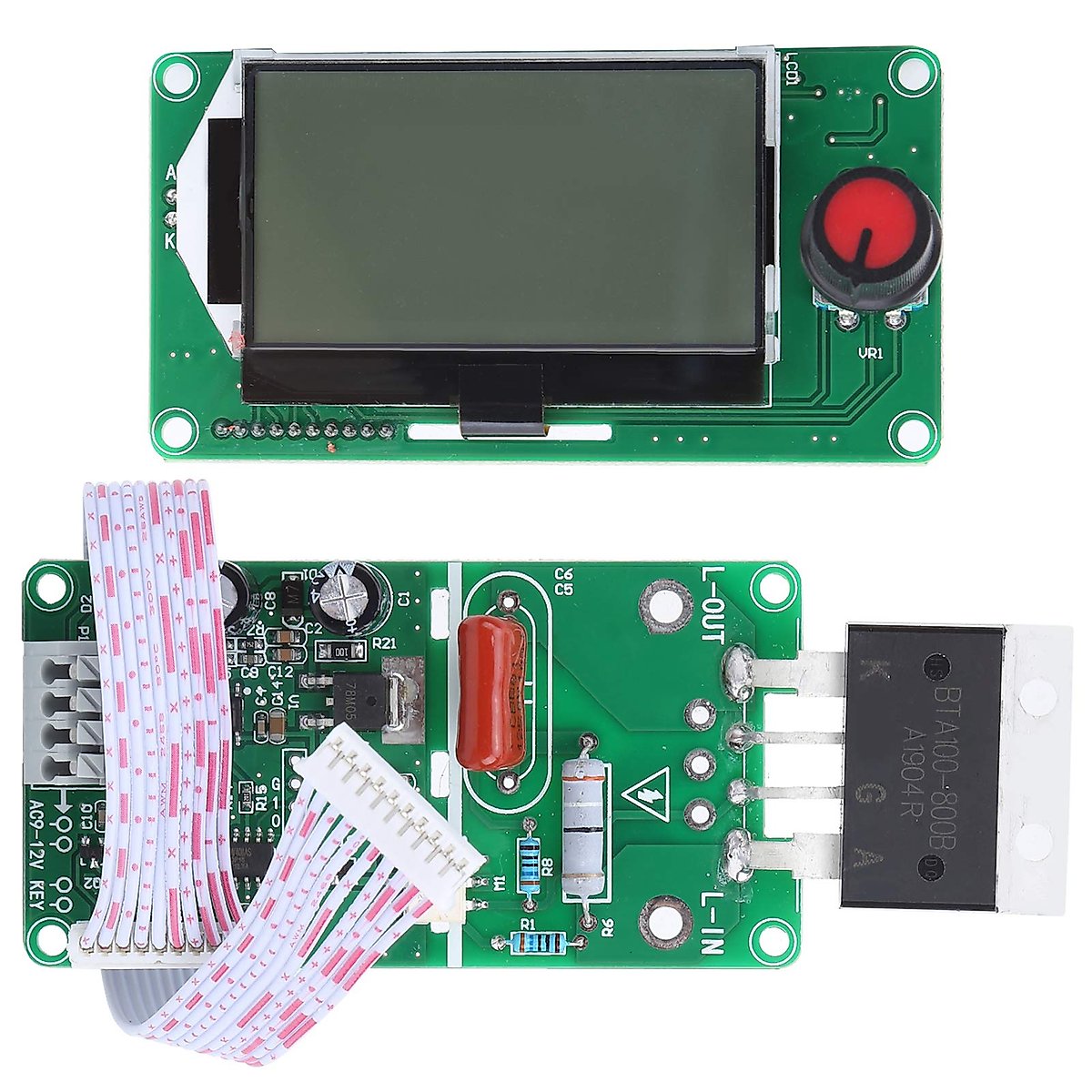 Spot Welder Module 9-12VAC 100A Time Control Welding Module Digital LCD Spot Welder Double Pulse Encoder
