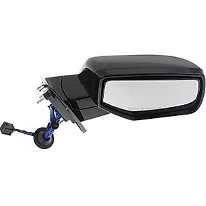 Kool Vue Right Power Heated Mirror for Chevrolet Tahoe Suburban GMC Yukon 2015-2020 Manual Fold Without Signal Light, Blind Spot, Memory, Puddle Lamp & Auto-Dimming Paintable Without Luxury Package