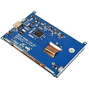Bicool 5inch HDMI LCD Rev 4, 800x480 Capacitive Touchscreen Monitor TFT Display for All Raspberry Pi 4B/3B+/3B/Zero/Zero W/WH, Support Windows 10/8.1/8 / 7,5-Points Touch Driver Free Toughened Glass