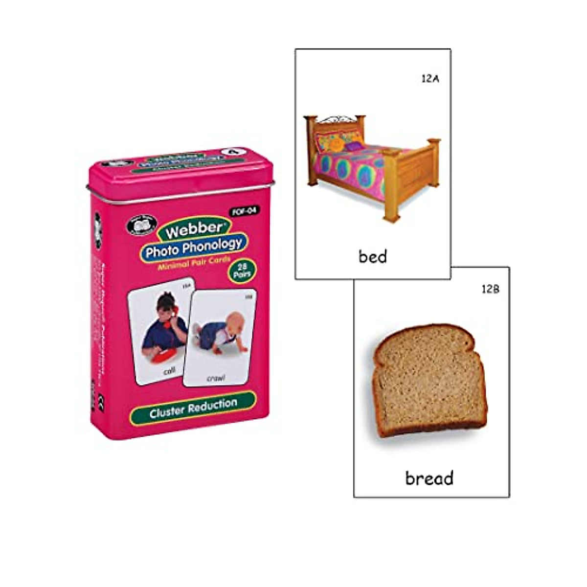 Super Duper Publications | Set of 10 Photo Phonology Minimal Pair Flash Cards Fun Deck Combo | Educational Learning Resource for Children