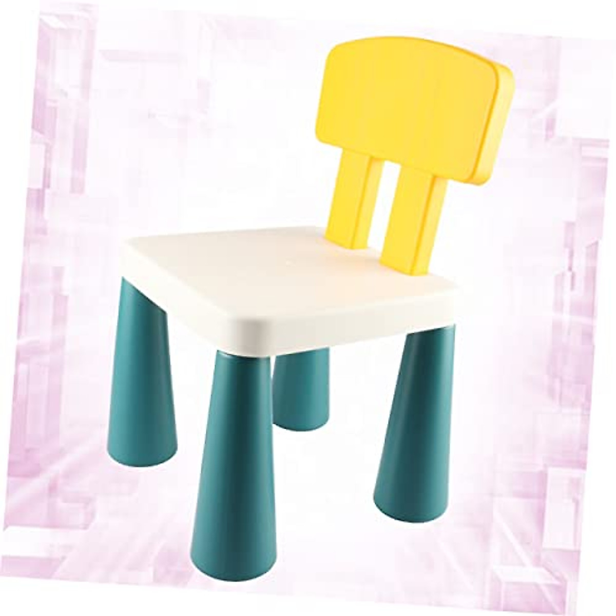 Veemoon Plastic Chairs 1pcs 's Assembled Educational Building Blocks Small Stool Plastic Chair Stool Educational Building Blocks Chair Chair Multifunction Stool Set Puzzle Kidcraft Playset