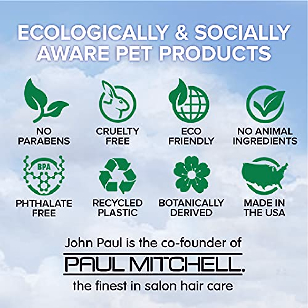 John Paul Pet Ear & Eye Pet Wipes for Dogs and Cats, 2 in 1, Safe, Clean Face, Infused with Aloe, pH Balanced, Cruelty Free, Paraben Free, Made in USA, Unscented, White, 7" x 7"