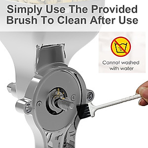 EDWODER Grain Mill Attachment for KitchenAid Stand Mixer,12 Grind Level Flour Mill From Coarse to Fine for Non-Oily Dry Grain Wheat,Oats,Rice,Corn,Barley,Buckwheat,Millet and Other Cereals