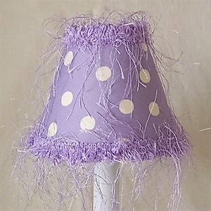 Silly Bear Lighting Dotty Dots Lamp Shade, Purple