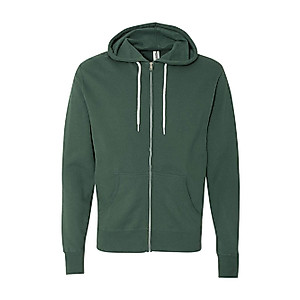 Independent Trading Co. - Lightweight Full-Zip Hooded Sweatshirt - AFX90UNZ - L - Alpine Green