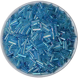 XUKY 2x6mm Multi Color Silver Lined Bugle Czech Glass Spacer Beads 500pcs/lot Austria Crystal Long Tube Beads For Jewelry Making-57955