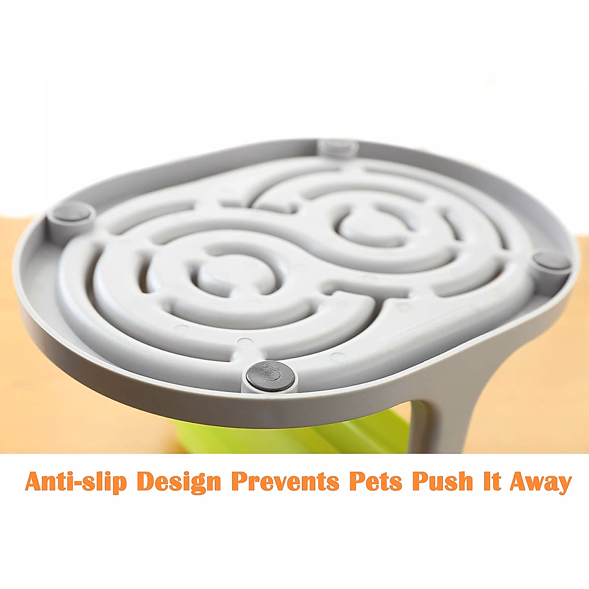 Ito Rocky Interactive Dog & Cat Food Puzzle Toy - Treat Boredom Dispensing Slow Feeder - Anxiety IQ Training in Smart Feeding and Adjustable Height for Small/Medium Dogs